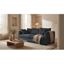 2,5-Sitzer Home Affaire "Coray", grau, B:220cm H:80cm T:113cm, 100% PES, Sofas, extra weich und kuschelig, F&uuml;llung mit Federn und Daunen