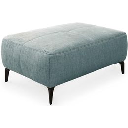 Jockenh&ouml;fer Hocker JOCKENH&Ouml;FER GRUPPE "Salo, B: 114 cm", blau (hellblau), B:114cm T:81cm, Hocker, Hocker, im Retrolook mit Wellenunterfederung und frei im Raum stellbar