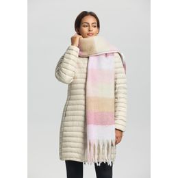 Schal Luhta "Luhta NAANJOKI", Damen, rosa (light pink), Obermaterial: 100% Polyester, Modet&uuml;cher Schal, mit Fransen, mit Logo-Label, weich und luftig