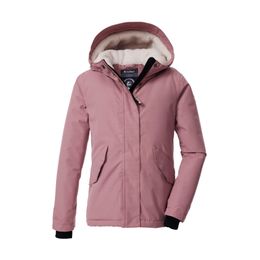 Funktionsjacke Killtec "KOW 235 GRLS JCKT", M&auml;dchen, Gr. 176, rosa (pink), Obermaterial: 88% Polyester, 12% Baumwolle;Futter: 100% Polyester;F&uuml;llung: 100% Polyester, Jacken Funktionsjacke, Wind- und wasserdichte Kids-Jacke mit Teddyfell und Teflon EcoElite&trade;