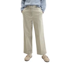Marc O'Polo Stoffhose MARC O'POLO "MEA Straight", Damen, Gr. 38, N-Gr, ashy moss, Twill, Obermaterial: 98% Baumwolle, 2% Elasthan, straight fit 7/8-L&auml;nge, Hosen Stoffhose, Model Mea straight fit aus Organic Cotton-Twill