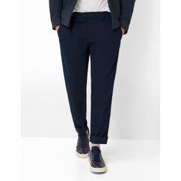 Bundfaltenhose Eurex By Brax "Style LUIS", Herren, Gr. 34U, Unterbauchgr&ouml;&szlig;en, navy, Web, 61% Baumwolle, 36% Lyocell, 3% Elasthan, Hosen