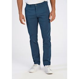 Chinos LINDBERGH "Chino Slim Fit", Herren, Gr. 32, L&auml;nge 30, blau (tiefblau), Obermaterial: 98% Baumwolle, 2% Elasthan, unifarben, slim fit, Hosen