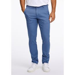 Chinos LINDBERGH "Chino Slim Fit", Herren, Gr. 38, L&auml;nge 32, blau (true blau), Obermaterial: 98% Baumwolle, 2% Elasthan, unifarben, slim fit, Hosen