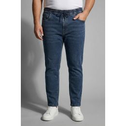 Herren Schlupfjeansdunkelblau washed, Gr. XL, MAN'S WORLD PLUS, unifarben, Denim/Jeans, Obermaterial: 98% Baumwolle, 2% Elasthan, Jeans, gerade