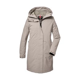 G.I.G.A. by Killtec Parka "GW 73 WMN PRK", Damen, Gr. 46, beige (hellbeige), Obermaterial: 100% Polyester;Futter: 100% Polyester;F&uuml;llung: 100% Polyester, G.I.G.A. DX BY KILLTEC, Jacken Parka, Wasserdichter, atmungsaktiver Damenparka mit Teflon EcoElite&trade;
