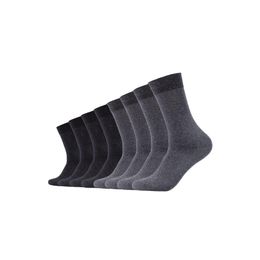 Socken s.Oliver "Socken 8er Pack", Damen, Gr. 35-38, grau, 70% Baumwolle, 27% Polyester, 2% Elasthan, 1% Polyamid, uni, Socken Socken