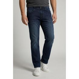 Regular-fit-Jeans Camel Active, Herren, Gr. 34, L&auml;nge 32, blau (night blau), Denim/Jeans, Obermaterial: 85% Baumwolle, 13% Polyester, 2% Elasthan, unifarben, regular fit kn&ouml;chellang, Jeans, mit Leder-Badge