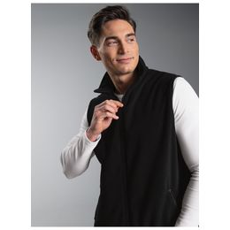 Fleeceweste TRIGEMA "TRIGEMA Fleeceweste", Herren, Gr. 4XL, schwarz, 100% Polyester, lang, Westen Fleeceweste