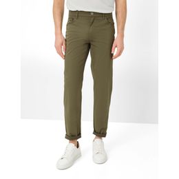 5-Pocket-Hose Brax "Style CADIZ", Herren, Gr. 33, L&auml;nge 34, olivgr&uuml;n, Web, 78% Baumwolle, 19% Lyocell, 3% Elasthan, Hosen 5-Pocket-Hose