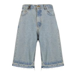 Jeansshorts 2Y STUDIOS "2Y Studios Joran Open Hem Baggy Shorts", Herren, Gr. 28, Normalgr&ouml;&szlig;en, sand blau, 100% Baumwolle, unifarben, Jeans Jeansshorts