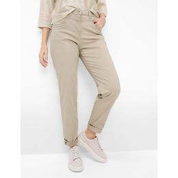 5-Pocket-Hose RAPHAELA BY Brax "Style CAREN NEW", Damen, Gr. 42K (21), Kurzgr&ouml;&szlig;en, sand, Web, 86% Baumwolle, 10% Elastomultiester, 4% Elasthan, Hosen 5-Pocket-Hose