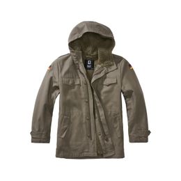 Parka Brandit "Brandit Herren Kids BW Parka", Jungen, Gr. 134/140, beige (olive), 100% Baumwolle, unifarben, normal, ohne Ausschnitt, Jacken Parka