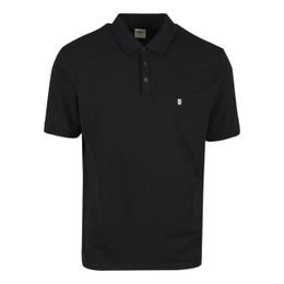 Poloshirt 883POLICE "883 Police NEPTUNES POLOS", Herren, Gr. L, schwarz, 50% Baumwolle, 45% Modal, 5% Elasthan, bedruckt, normal, amerikanischer Ausschnitt, Shirts