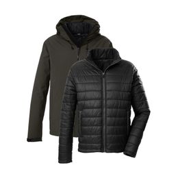 3-in-1-Funktionsjacke Killtec "KOW 95 MN JCKT", Herren, Gr. M, olivgr&uuml;n, Obermaterial: 100% Polyamid;Futter: 100% Polyamid;F&uuml;llung: 100% Polyester, Jacken, 3 in 1 Herrenjacke, wasser- u winddicht, atmungsaktiv