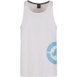 Tanktop Ecko Unltd. "Ecko Unltd. Tanktops Buzzer", Herren, Gr. S, hellwei&szlig;, 100% Baumwolle, bedruckt, normal, Tops Tanktop
