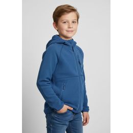 Fleecejacke Trollkids "KIDS SANDEFJORD JACKET", M&auml;dchen, Gr. 110, med blau, Obermaterial: 100% Polyester, Jacken Fleecejacke