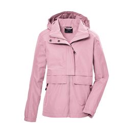 Funktionsjacke Killtec "KOS 149 GRLS JCKT", M&auml;dchen, Gr. 140, rosa (ros&eacute;), Obermaterial: 100% Polyester;Futter: 100% Polyester, Jacken Funktionsjacke, Wasserdichte M&auml;dchenjacke mit Kapuze und reflektierenden Elementen