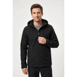 Softshelljacke Killtec "KOS 369 MN SFTSHLL JCKT", Herren, Gr. XXL, schwarz, Obermaterial: 90% Polyester, 10% Elasthan. Futter: 100% Polyester, Jacken Softshelljacke, &Uuml;bergangsjacke