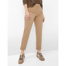 5-Pocket-Hose RAPHAELA BY Brax "Style CAREN 6/8", Damen, Gr. 44, Normalgr&ouml;&szlig;en, nougat, Web, 97% Baumwolle, 3% Elasthan, Hosen 5-Pocket-Hose
