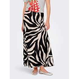 Only Damen Maxirock "ONLCHIGO SAKURA LONG SKIRT WVN"schwarz aop:flower, Gr. S, bedruckt, Web, Obermaterial: 55% Viskose, 45% Nylon, R&ouml;cke,