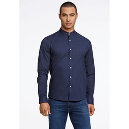 Businesshemd LINDBERGH "Oxford-Hemd Slim Fit", Herren, Gr. L, Normalgr&ouml;&szlig;en, blau (navy mix), Obermaterial: 97% Baumwolle, 3% Elasthan, Hemden