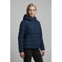 Steppjacke CMP "WOMAN JACKET FIX HOOD", Damen, Gr. 44, blau ink, Obermaterial: 100% Polyester. Futter: 100% Polyester. Wattierung: 100% Polyester, Jacken Steppjacke, mit fester Kapuze, w&auml;rmend, winddicht, wasserabweisend, &Uuml;bergangsjacke