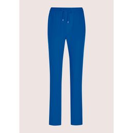 Madeleine Mode Jogger Pants MADELEINE "Joggpants Schlupfhose mit Bindeband", Damen, Gr. 48, N + K Gr, blau (royalblau), Obermaterial: 91% Polyester PES. 9% Elasthan EL., Hosen