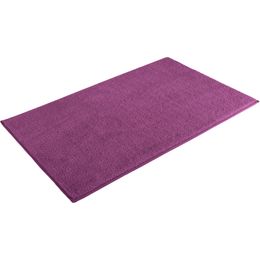 Badematte OTTO HOME "Vanessa, Badvorleger, Badezimmer Teppich" Gr. 1, lila (beere), H:10mm, Polyester, Badematten, Badematte, Badteppich, weiche Haptik, unifarben