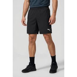 Trainingsshorts Puma "TEAMRISE TRAINING SHORTS", Herren, Gr. L, N-Gr, schwarz-wei&szlig; (Puma schwarz, Puma wei&szlig;), Interlock, Obermaterial: 100% Polyester, unifarben, regular fit normal, Hosen, leistungsstarke Materialien, Regular Fit, sportlicher Stil