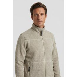 Fleecejacke Icepeak "AGEN", Herren, Gr. S, cement, Obermaterial: 100% Polyester, Jacken Fleecejacke, sportlicher Stil, aus schnell trocknendem Thermal-Material
