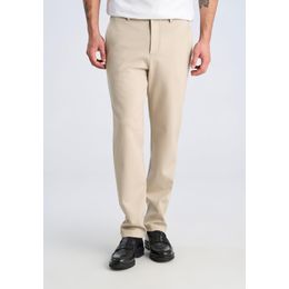 Stoffhose LINDBERGH "Stoffhose Slim Fit", Herren, Gr. XL, beige (pale sand), Obermaterial: 75% Polyester, 22% Viskose, 3% Elasthan. Futter: 100% Polyester, unifarben, slim fit, Hosen Stoffhose