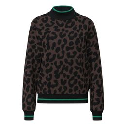 Street One Studio Pullover Damen Gr&ouml;&szlig;e S braun / jade / schwarz