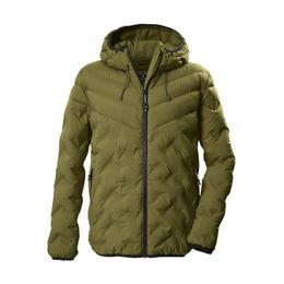 Steppjacke Killtec "KOW 295 MN JCKT", Herren, Gr. L, gr&uuml;n, Oberseite: 100% Polyester;R&uuml;ckseite: 100% Polyester;Obermaterial 2: 100% Polyester;Futter: 100% Polyester;F&uuml;llung: 100% Polyester, Jacken Steppjacke, Wasserdichte Steppjacke mit Kinnschutz und regulierbarer Kapuze