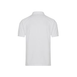 Poloshirt TRIGEMA "TRIGEMA Poloshirt DELUXE Piqu&eacute;", M&auml;dchen, Gr. 116, wei&szlig;, Piqu&eacute;, 100% Baumwolle, Basic, lang, ohne Ausschnitt, Shirts