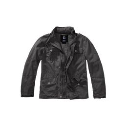 Allwetterjacke Brandit "Brandit Herren Kids Britannia Jacket", Damen, Gr. 134/140, schwarz, 100% Baumwolle, unifarben, normal, amerikanischer Ausschnitt, Jacken