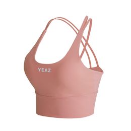 Sporttop YEAZ "Top GRACE", Damen, Gr. L, orange, Obermaterial: 75% Nylon NY. 25% Elasthan EL., Tops Sporttop