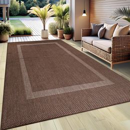 Teppich OTTO HOME "Venedig Bord&uuml;re auch als L&auml;ufer erh&auml;ltlich" Gr. 1, beige (sand), B:60cm H:3mm L:110cm, Kunstfaser, Teppiche, Teppich, In- und Outdoor geeignet, Sisal-Optik, Wetterfest & UV-best&auml;ndig