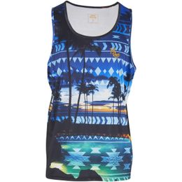 Tanktop Just Rhyse "Just Rhyse Tank Tops Palm Coast", Herren, Gr. M, colorot, 100% Baumwolle, mehrfarbig, loose fit, Tops Tanktop