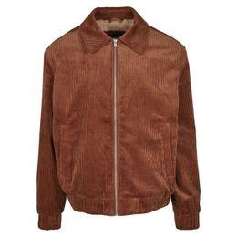 Allwetterjacke Urban Classics "Urban Classics Herren Boxy Corduroy Jacket", Herren, Gr. L, toffee, 100% Baumwolle, unifarben, normal, amerikanischer Ausschnitt, Jacken