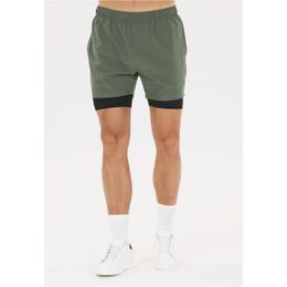 Shorts Virtus "Zayne V2", Herren, Gr. L, US-Gr&ouml;&szlig;en, gr&uuml;n, 95% Polyester, 5% Elasthan, unifarben, kurz, Hosen Shorts, mit elastischem Bund und innenliegendem Kordelzug