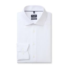 Businesshemd OLYMP "Luxor modern fit", Herren, Gr. 38, N-Gr, wei&szlig;, Web, Obermaterial: 64% Baumwolle, 27% Polyester, 9% Elasthan, Hemden, Comfort Stretch, Climate Control