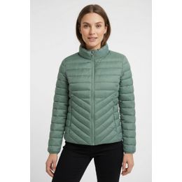 Steppjacke s.Oliver, Damen, Gr. 34, sage gr&uuml;n, Steppware, Obermaterial: 100% Polyester, unifarben, regular fit taillenbedeckt, Rundhals, elastischer Bund, Jacken Steppjacke, mit Rei&szlig;verschluss und Stehkragen