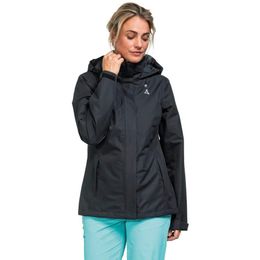 Sch&ouml;ffel Regenjacke SCH&Ouml;FFEL "Jacket Gmund L", Damen, Gr. 36, schwarz, Obermaterial: 100% Polyester. Futter: 100% Polyester, normal, Jacken Regenjacke, sportlicher Stil, wasserdicht, winddicht, atmungsaktiv, &Uuml;bergangsjacke
