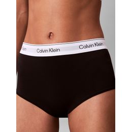 Panty "MODERN COTTON", Damen, Gr. XS (34), schwarz, Jersey, Obermaterial: 53% Baumwolle, 35% Modal, 12% Elasthan, Calvin Klein Underwear, unifarben, k&ouml;rpernah, Unterhosen Panty, mit breitem B&uuml;ndchen