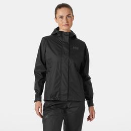 Funktionsjacke Helly Hansen "W LOKE JACKET", Damen, Gr. XL, schwarz, Web, Obermaterial: 100% Polyamid, unifarben, Basic h&uuml;ftlang, mit verstellbarem Klettverschluss, Jacken Funktionsjacke, wind- und wasserdicht, atmungsaktiv, mit verstellbarer Kapuzenkante