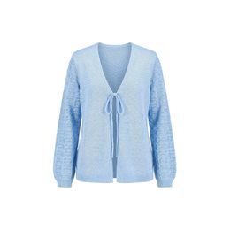 MIAMODA Strickjacke Damen Gr&ouml;&szlig;e 9XL/10XL cyanblau