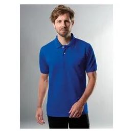 Poloshirt TRIGEMA "TRIGEMA Polohemd mit Brusttasche", Herren, Gr. XXL, blau (royal), Piqu&eacute;, 100% Baumwolle, Basic, normal, ohne Ausschnitt, Shirts