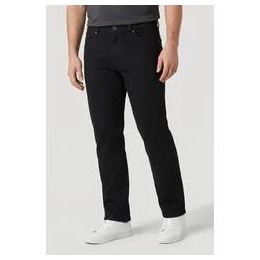 Regular-fit-Jeans Wrangler "Authentic Regular", Herren, Gr. 36, L&auml;nge 32, schwarz (schwarz rinse), Denim/Jeans, Obermaterial: 98% Baumwolle, 2% Elasthan, regular fit lang, Jeans, Topseller
