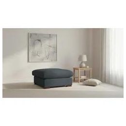 Polsterhocker Home Affaire "Coray", grau, B:92cm H:47cm T:92cm, 100% PES, Hocker, Polsterhocker, mit Federn und Daunen